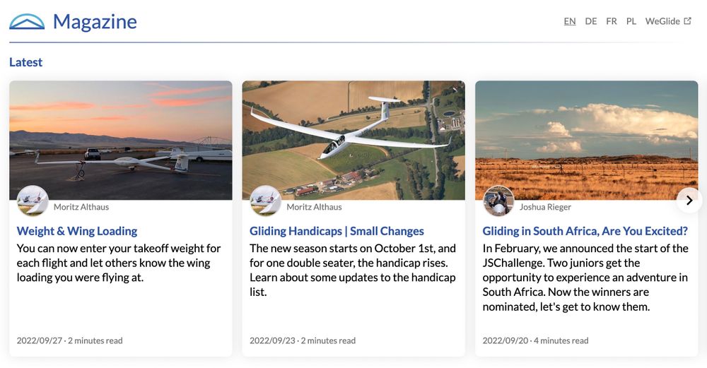 Newsletter #10 — WeGlide Magazine