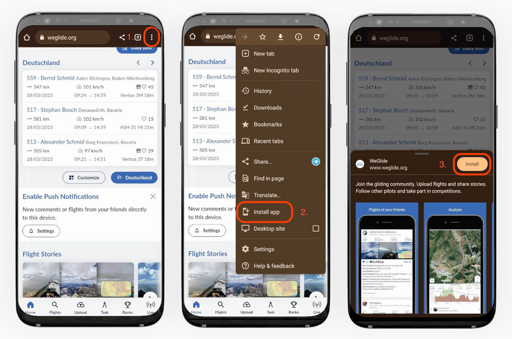Push-Notifications — WeGlide Magazine